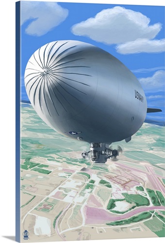 Aerial View of Blimp | Great Big Canvas