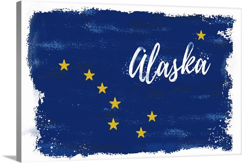 Alaska - State Flag - Watercolor | Great Big Canvas
