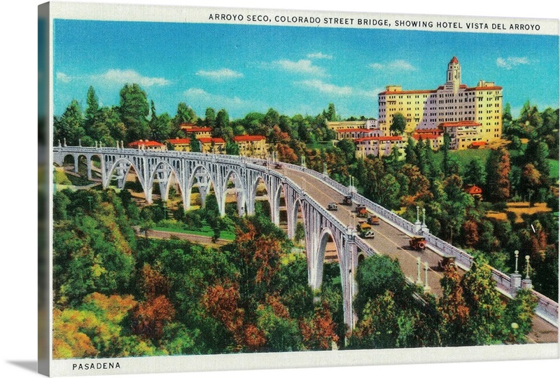 Arroyo Seco Bridge, Colorado Street Bridge, Pasadena, CA | Great Big Canvas