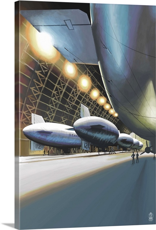 Blimps in Hangar Wall Art, Canvas Prints, Framed Prints, Wall Peels ...