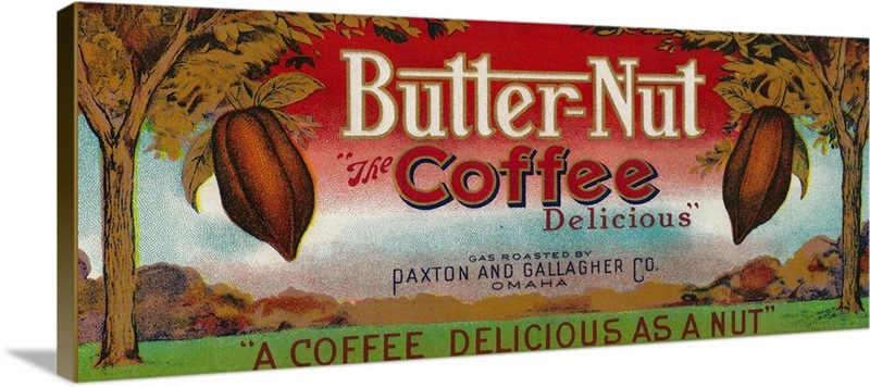 Butter Nut Coffee Label, Omaha, NE | Great Big Canvas