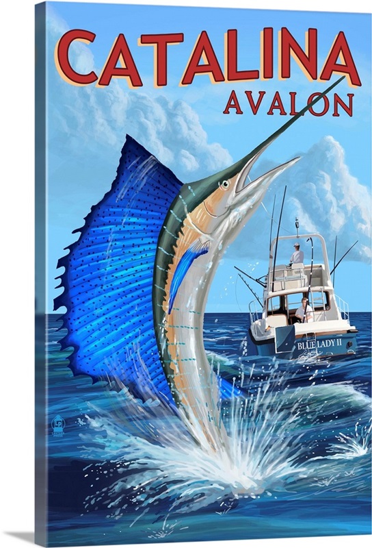 Catalina Island, California, Avalon, Sailfish | Great Big Canvas