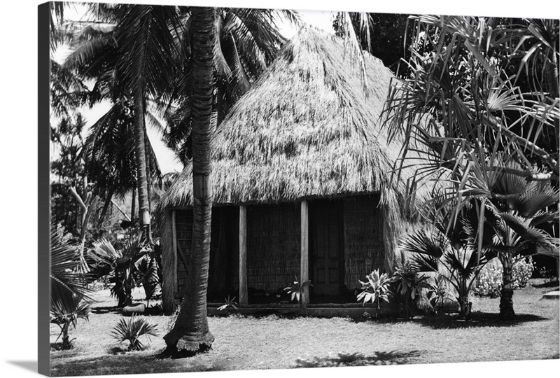 Grass Shack on Beach, Hawaii | Great Big Canvas
