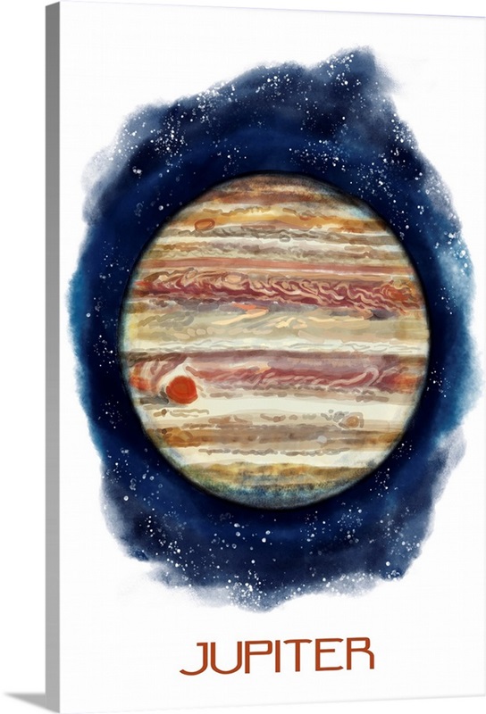 Jupiter - Watercolor | Great Big Canvas