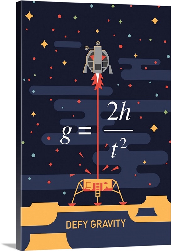 Lunar Lander, Defy Gravity | Great Big Canvas