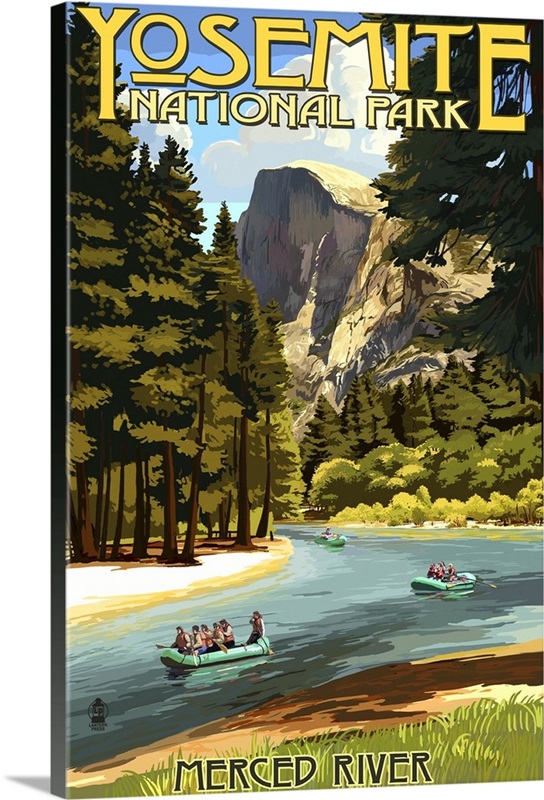 Merced River Rafting - Yosemite National Park, California: Retro Travel ...