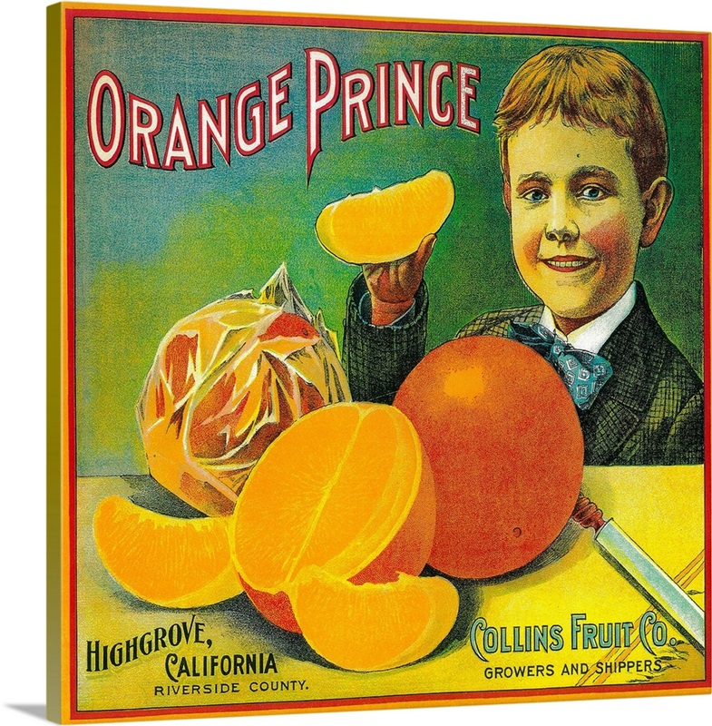 Orange Prince Orange Label, Highgrove, CA | Great Big Canvas