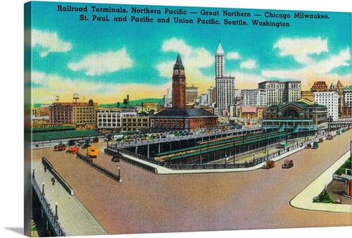 Railroad Terminals, Seattle, WA | Great Big Canvas
