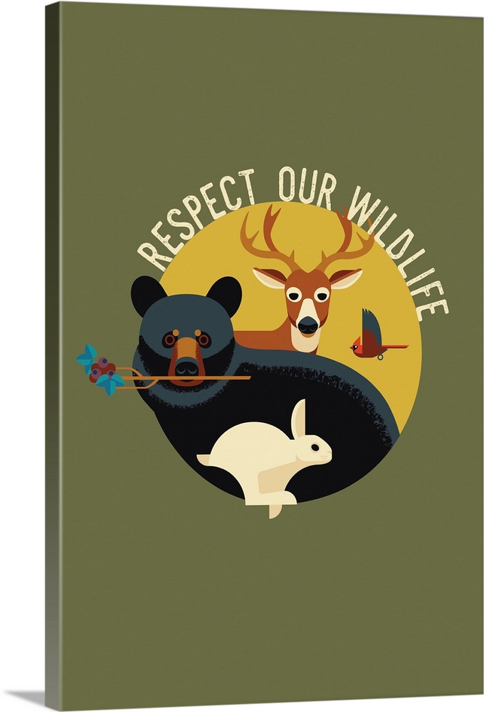 Respect Our Wildlife Great Big Canvas Respect Our Wildlife Great Big Canvas