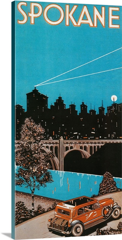 Spokane Advertising Poster, Spokane, WA | Great Big Canvas