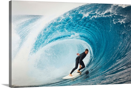 Surfer in Perfect Wave | Great Big Canvas