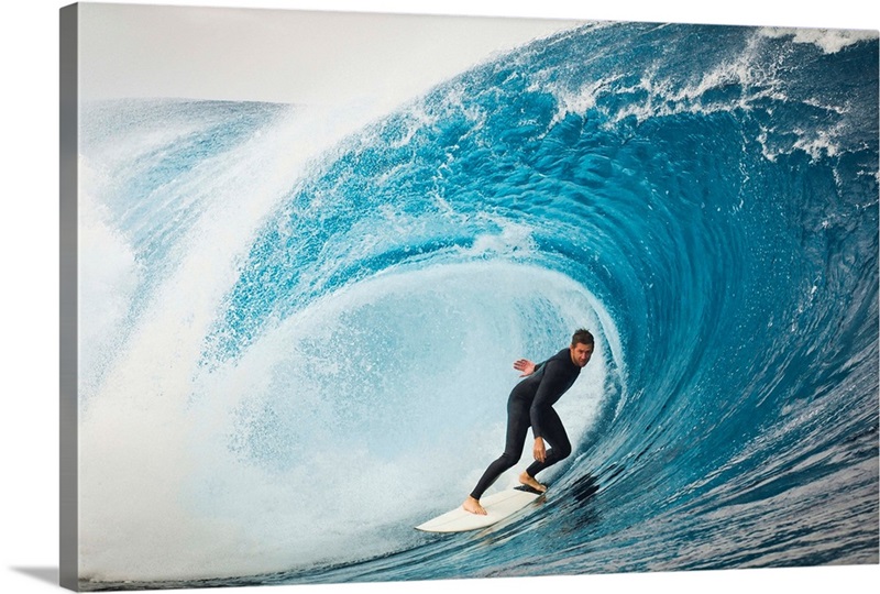Surfer in Perfect Wave | Great Big Canvas