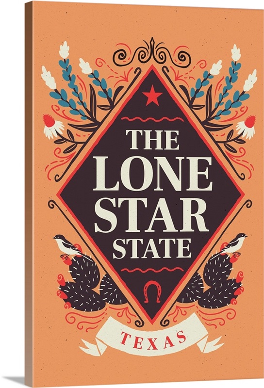 Texas - State Motto Crest - State Series | Great Big Canvas