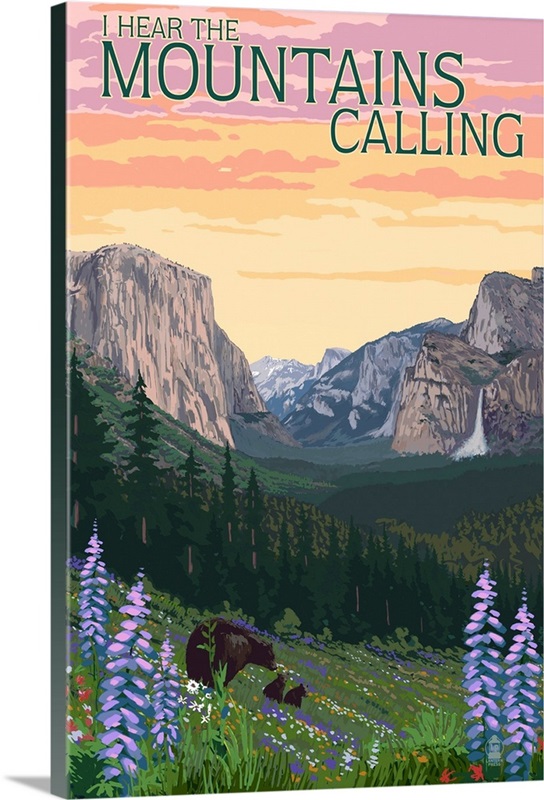The Mountains Calling, National Park WPA Sentiment | Great Big Canvas