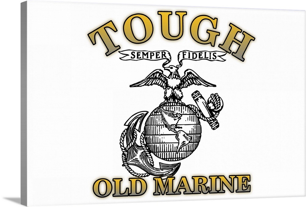 Tough Old Marine Wall Art, Canvas Prints, Framed Prints, Wall Peels ...
