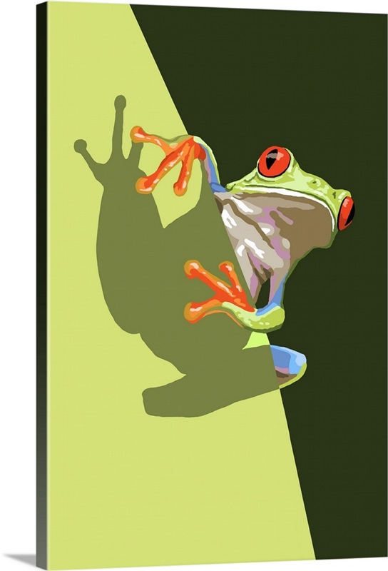 Tree Frog: Retro Poster Art | Great Big Canvas