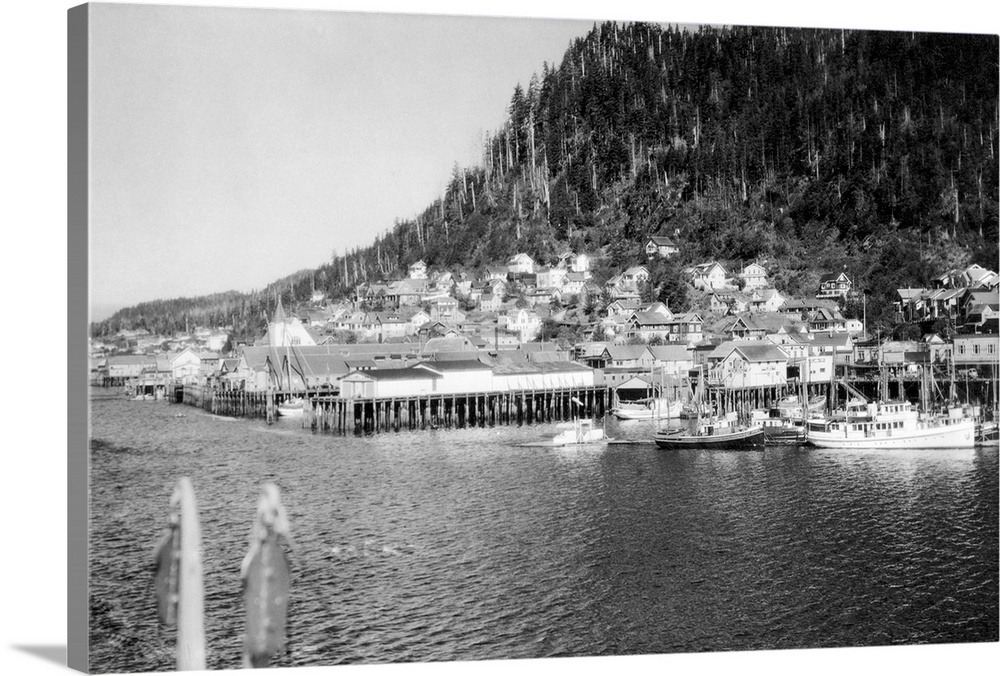 View of Ketchikan, Alaska Waterfront Wall Art, Canvas Prints, Framed ...