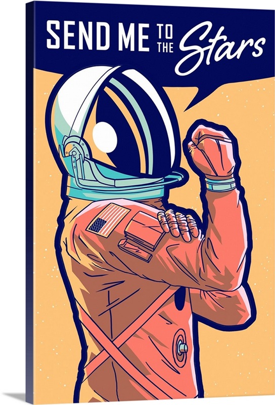 Woman Astronaut, Send Me To The Stars | Great Big Canvas