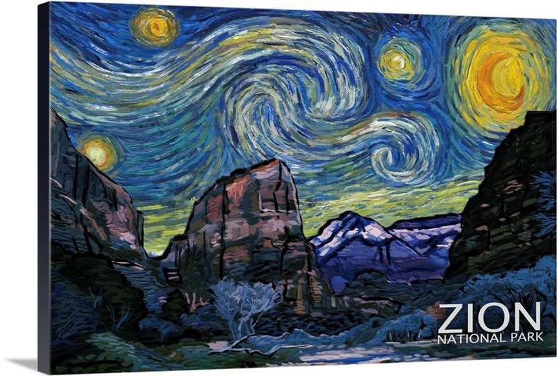 Zion National Park, Utah - Starry Night National Park Series | Great ...