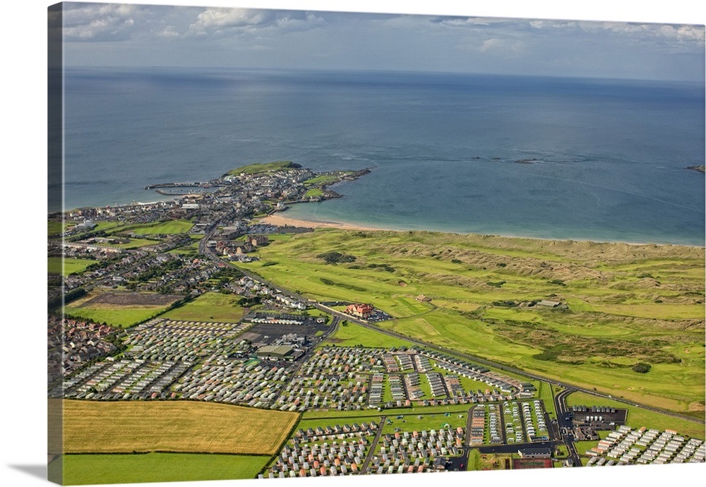 Aerial View Portrush, Northern Ireland, UK - Aerial Photograph Wall Art ...