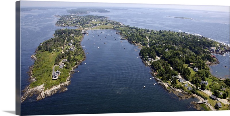Bailey Island, Maine, USA - Aerial Photograph | Great Big Canvas