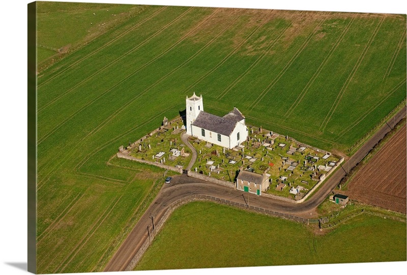 Ballintoy Parish Church, Bushmills, Northern Ireland - Aerial ...