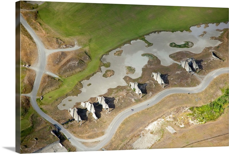 Chambers Bay Golf Course, University Place, Washington (WA) - Aerial ...