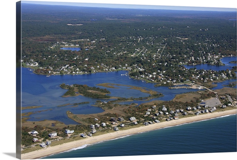Charlestown Beach, Charlestown, Rhode Island, USA - Aerial Photograph ...