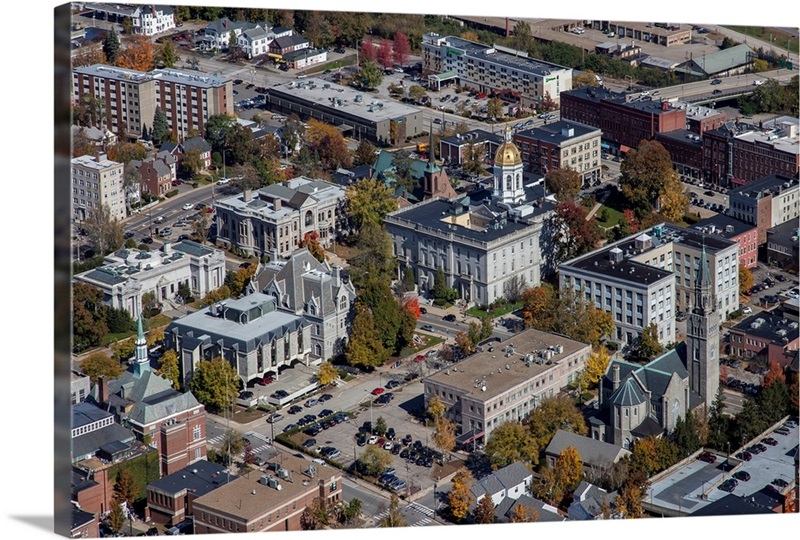 Concord, New Hampshire, USA - Aerial Photograph | Great Big Canvas