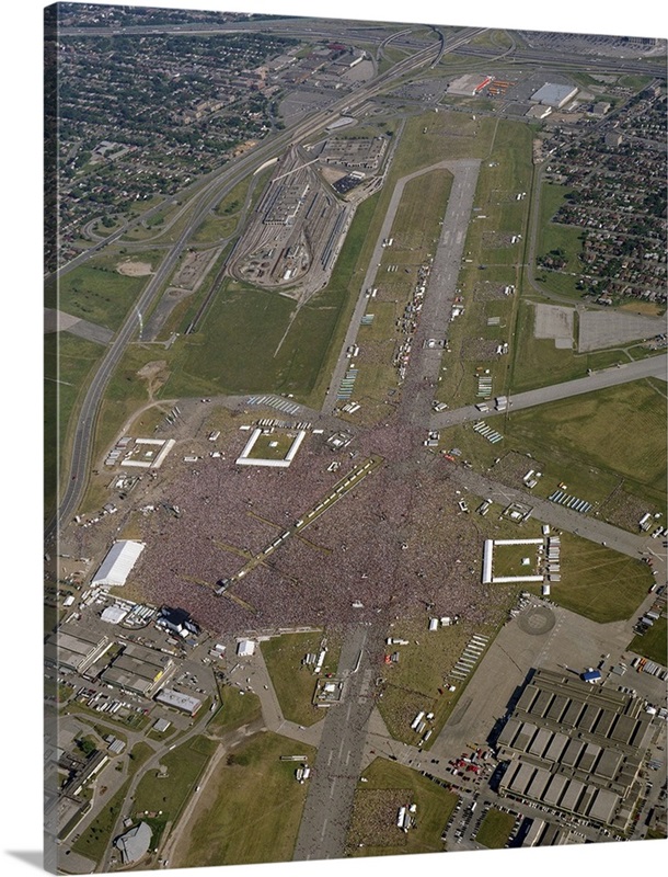 Downsview Airport SARS Concert, Downsview, Canada - Aerial Photograph ...