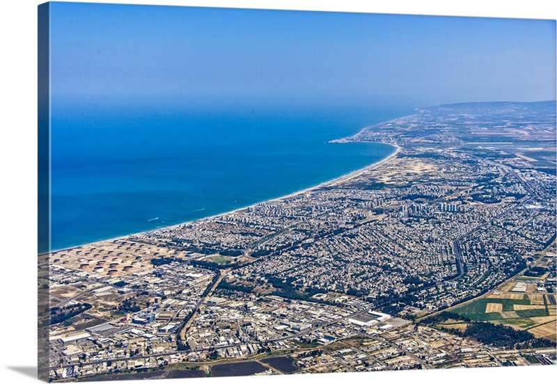 Krayot, Haifa, Israel - Aerial Photograph Wall Art, Canvas Prints ...