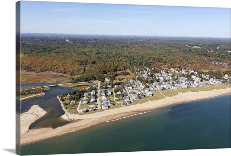 Ocean Park, Saco, Maine, USA - Aerial Photograph | Great Big Canvas
