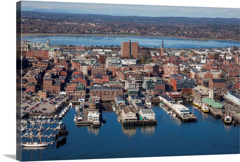 Portland, Maine, USA - Aerial Photograph | Great Big Canvas