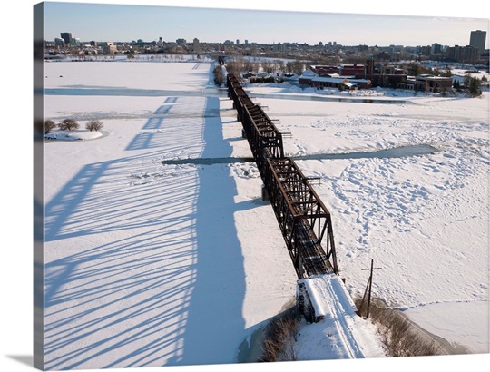Prince of Wales Railway Bridge, Ottawa, Canada - Aerial Photograph ...