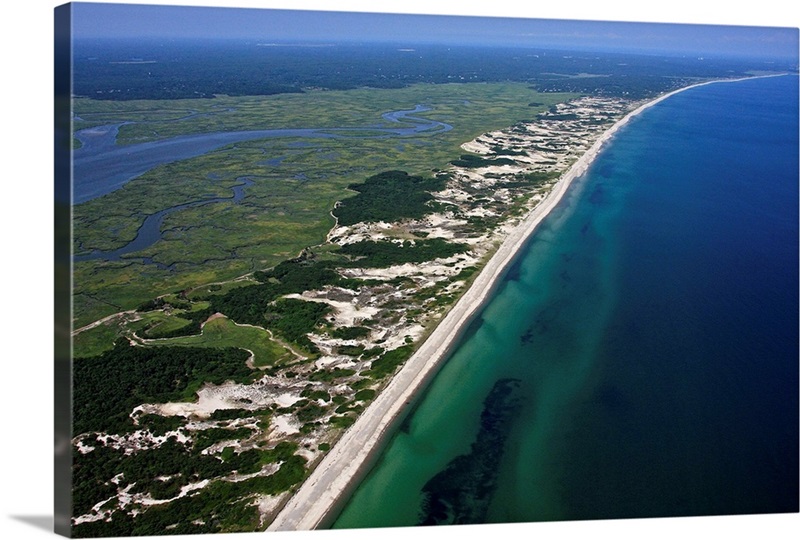 Sandy Neck Beach And Sandwich, Barnstable, Cape Cod - Aerial Photograph ...