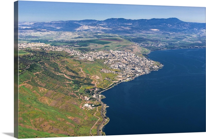 Tiberias, Sea of Galilee, Israel - Aerial Photograph | Great Big Canvas