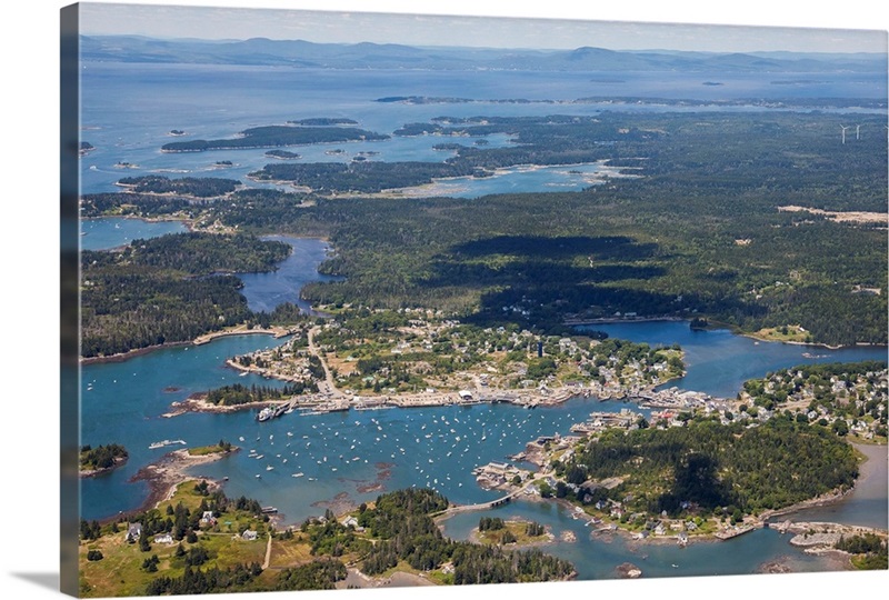 Vinalhaven, Maine, USA - Aerial Photograph | Great Big Canvas