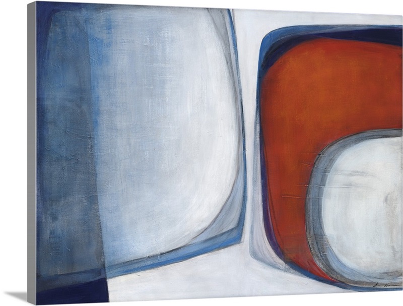 Layers in Blue and Red | Great Big Canvas