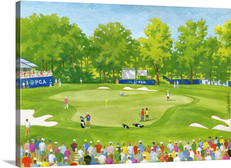 9th Green Of Championship Golf | Great Big Canvas
