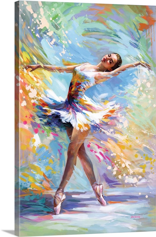 Colorful Ballerina | Great Big Canvas