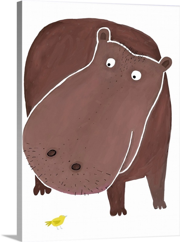 Hippo Bird | Great Big Canvas