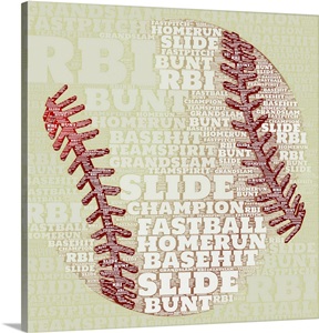 Baseball Wall Art, Canvas Prints, Framed Prints, Wall Peels | Great Big ...