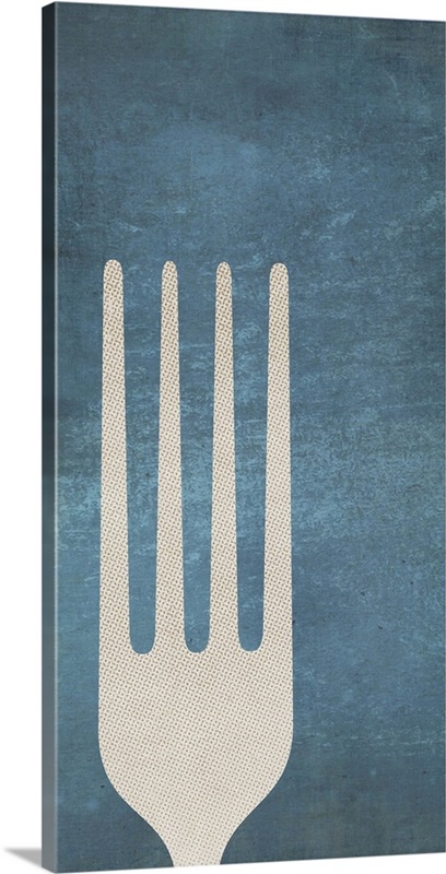 Blue Fork Panel | Great Big Canvas