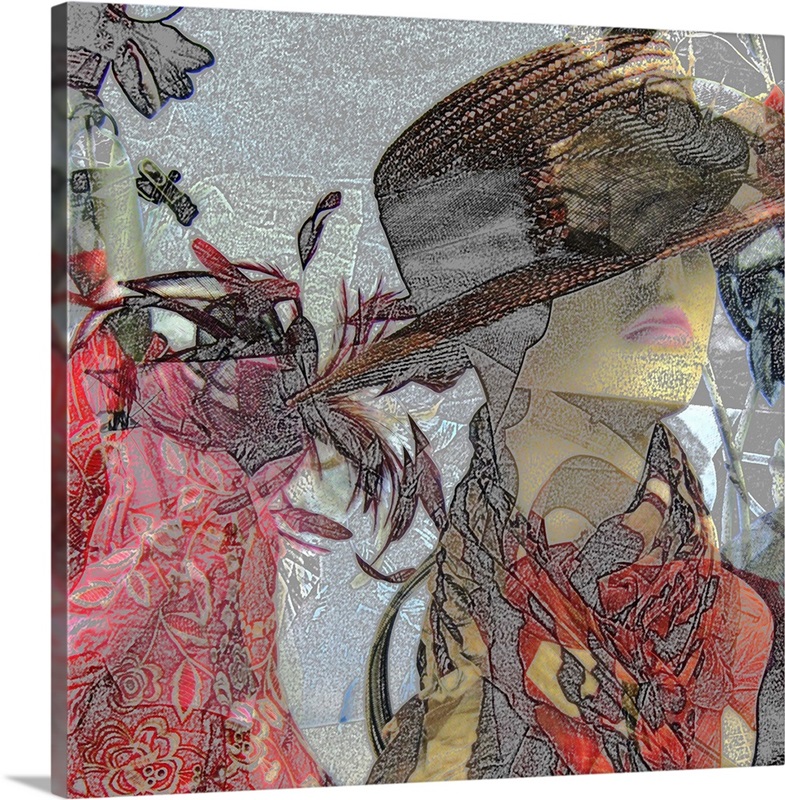 Blue Textured Hat and Scarf | Great Big Canvas