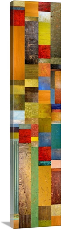 Color Panels with Olive Stripes | Great Big Canvas