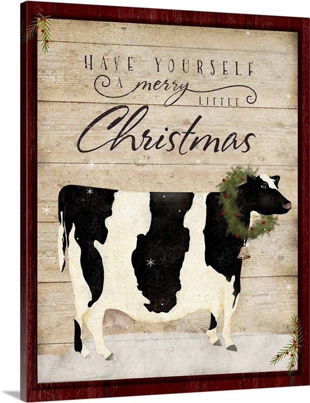 Cow Christmas Farm | Great Big Canvas