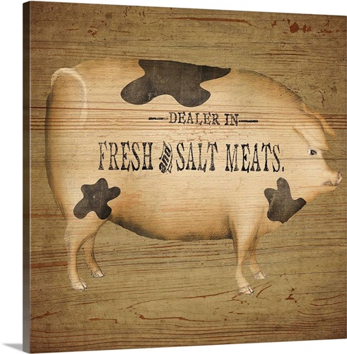 Pig Sign | Great Big Canvas