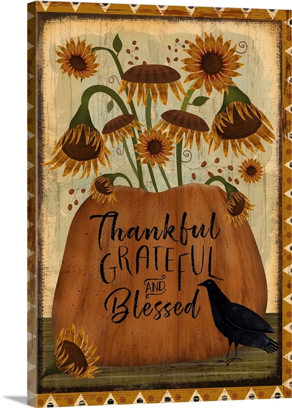 Thankful Grateful Blessed Fall | Great Big Canvas