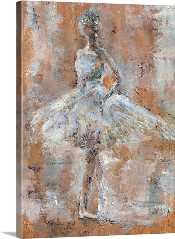 White Textured Ballet Dancer | Great Big Canvas