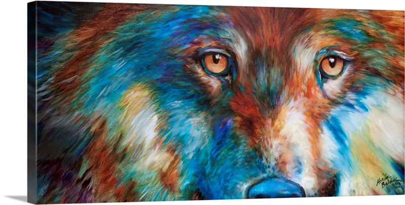 Wolf Abstract 3618 | Great Big Canvas